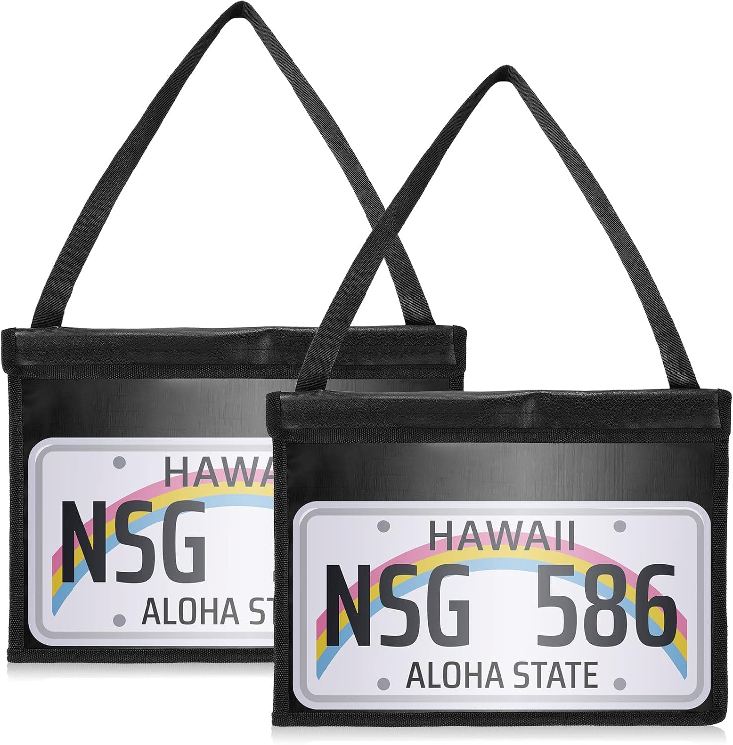 2 Pcs License Plate Holder with Hanging Strap Test Drive License Plate ...