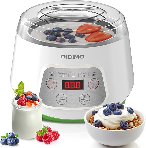 Amazon.com: Yogurt Maker, Greek Yogurt Maker with Timer Control and ...