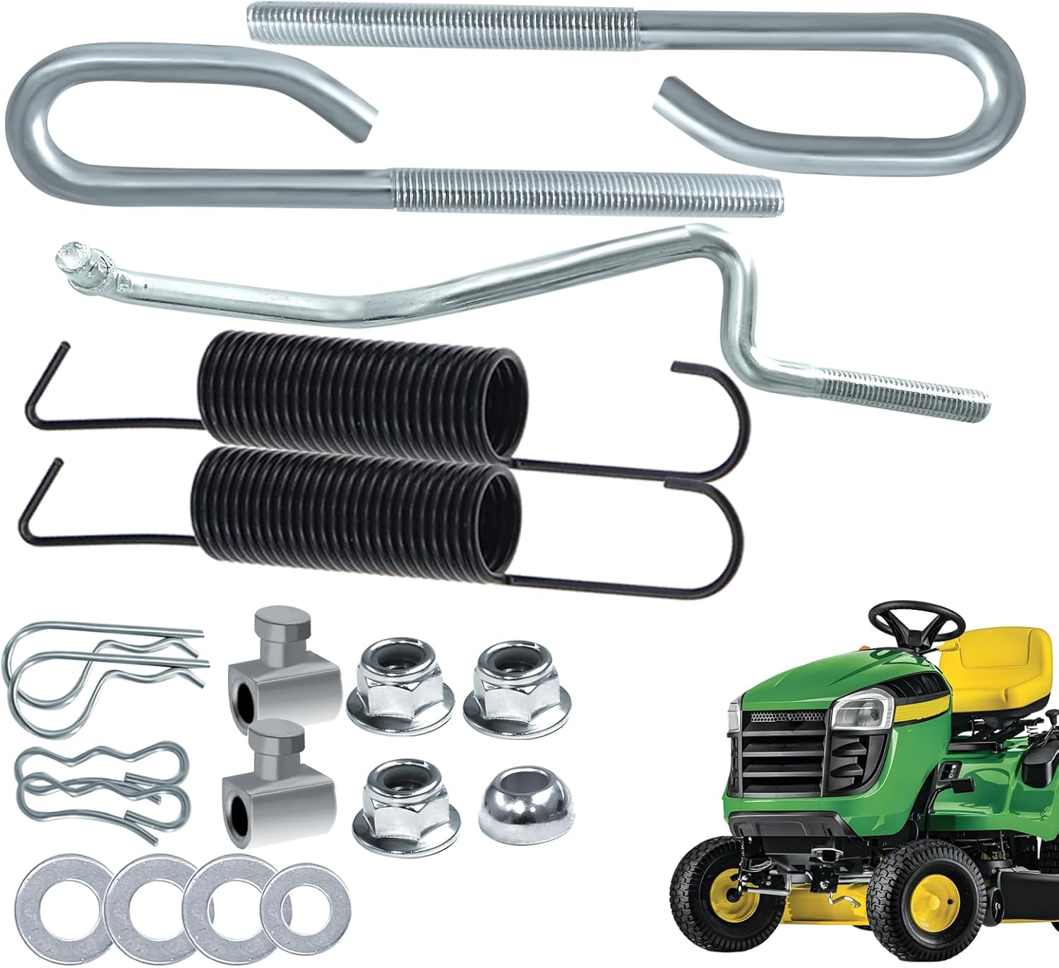 Amazon.com - HSOKEW Mower Deck Belt Tension Spring Lift Hanger Rod Kit ...