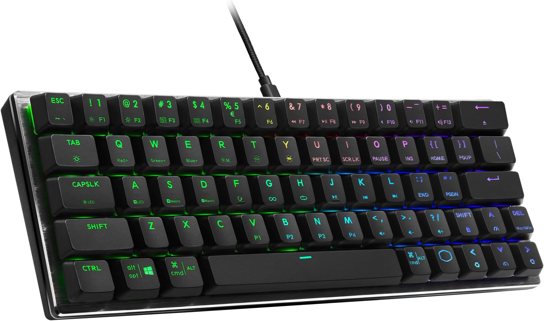 Cooler Master SK620 60% Mechanical Keyboard with Low Profile Blue ...
