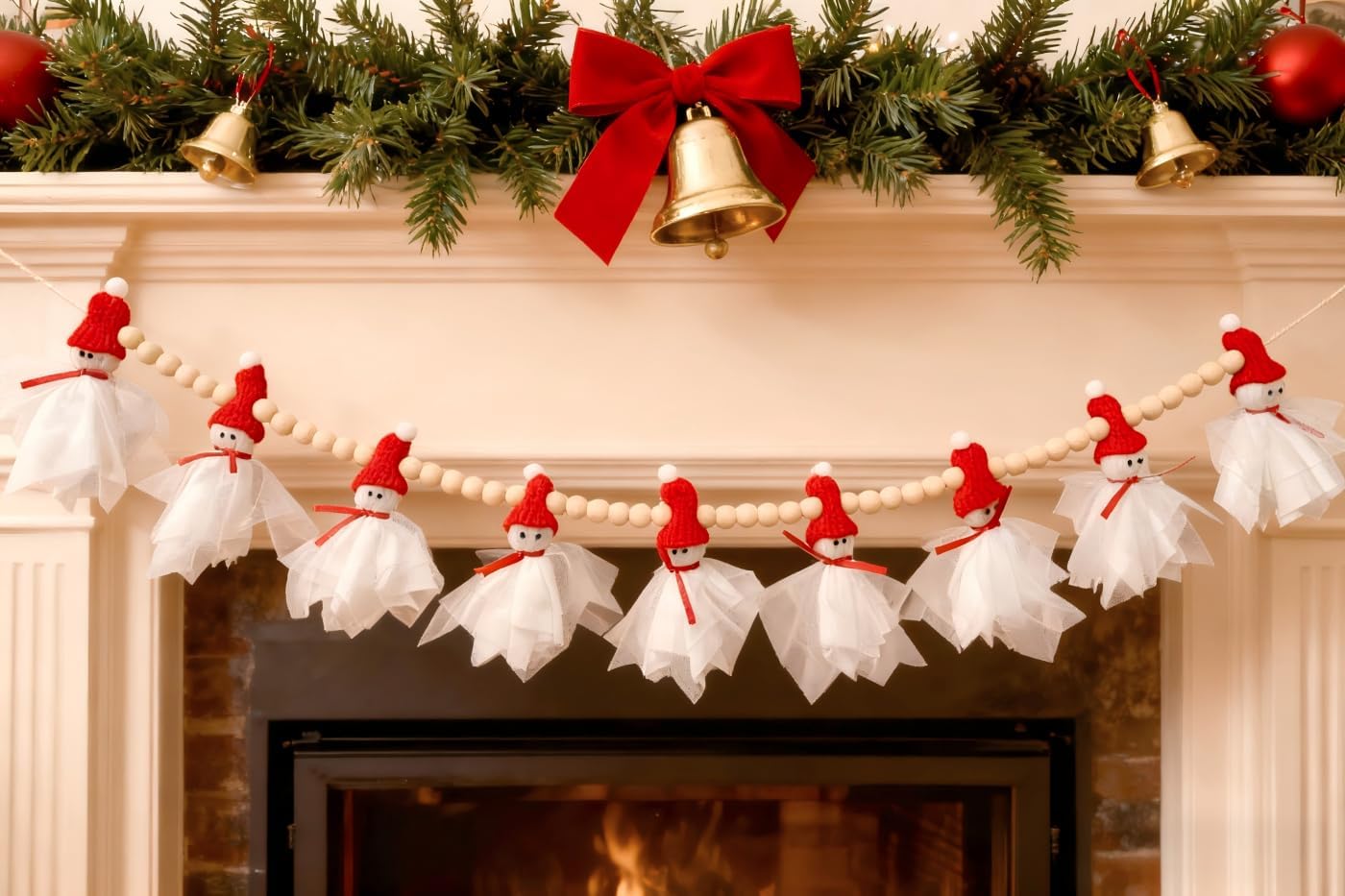 Amazon.com: Christmas Snowman Garland,Winter Cute Snowman Banner ...