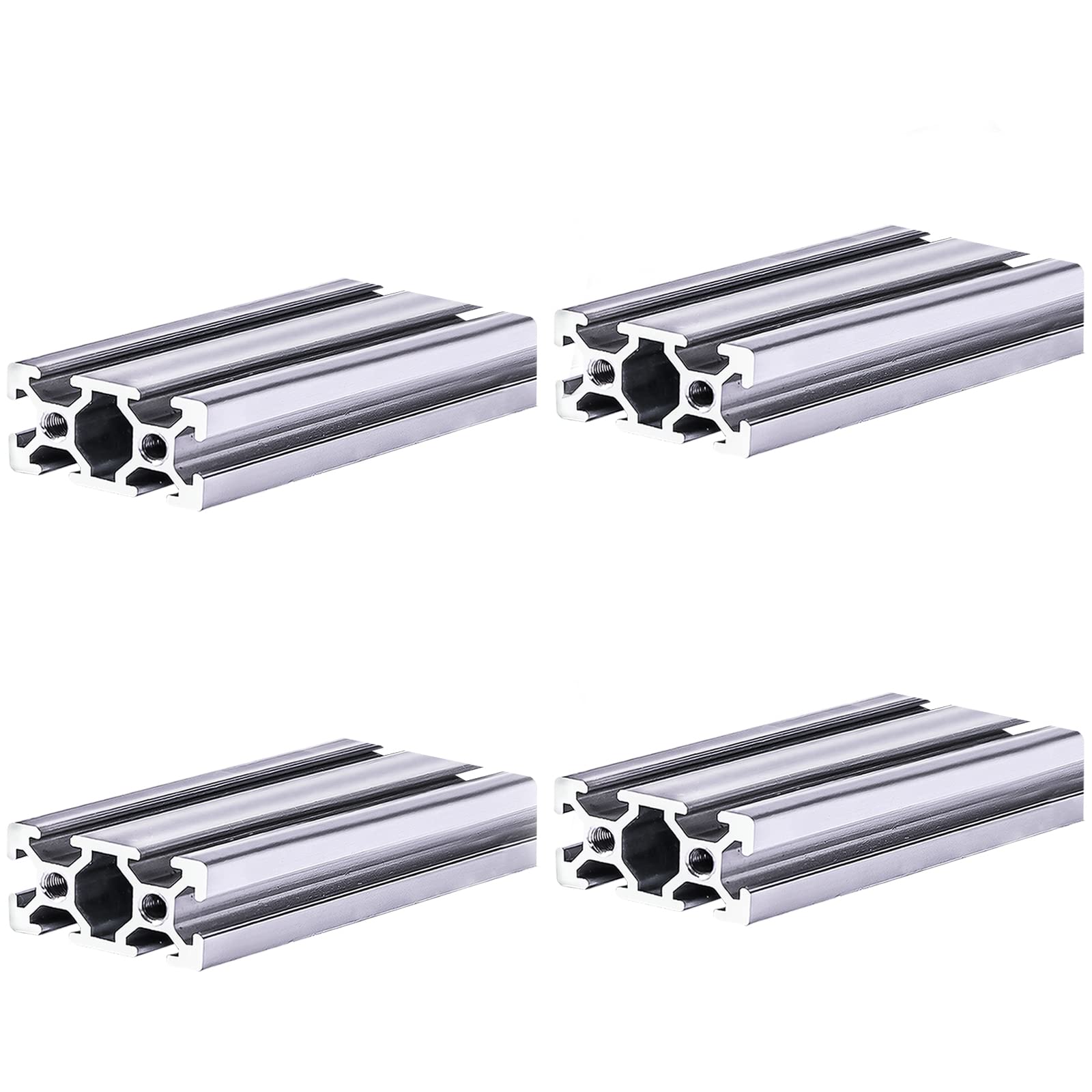 Buy 4 Pcs 20inch T Slot 2040 Aluminum Extrusion, 510mm T Type Aluminum ...