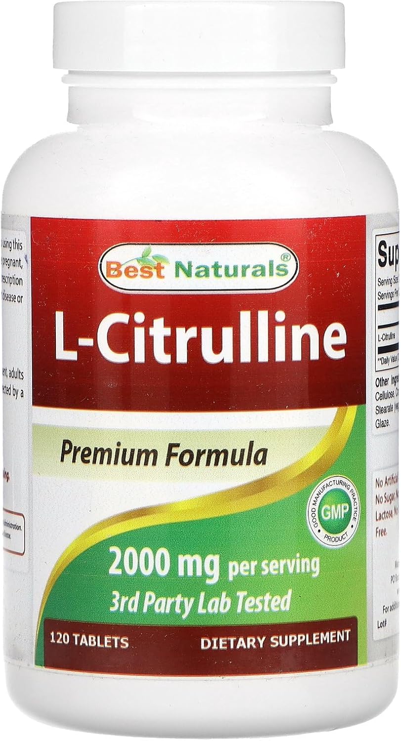 Best Naturals L-Citrulline 2000mg/Serving - Non-GMO - Gluten Free - 120 ...