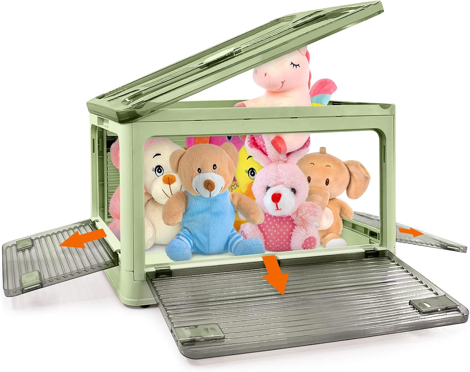 Amazon.com: ACPOP Contenedores de almacenamiento plegables de plástico ...