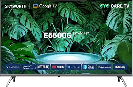 Skyworth 43E5500G - 43" FHD (1920 x 1080) 60Hz LED Google TV, HDR10 ...