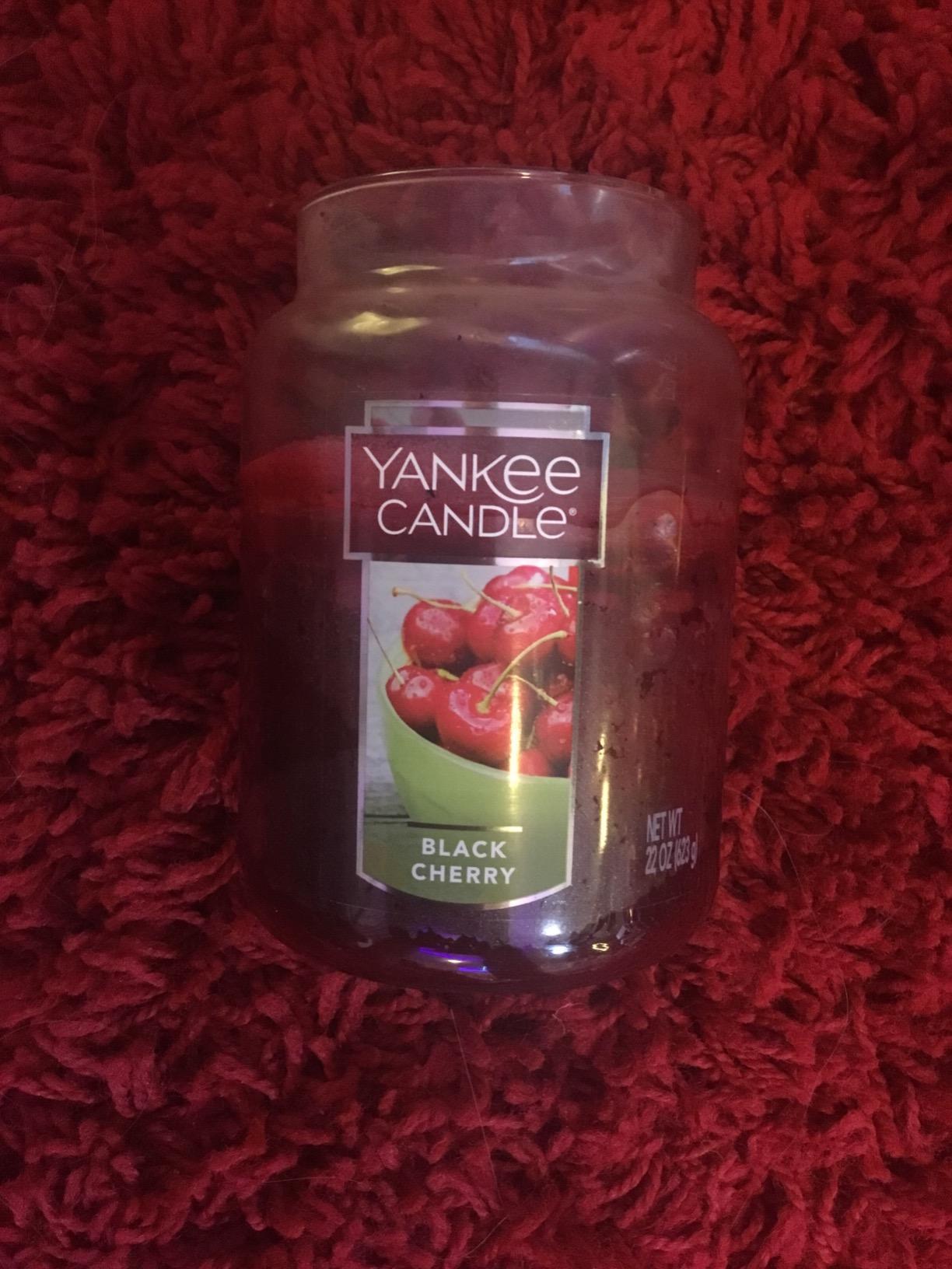 Yankee Black Cherry Classic Jar Candle, Large : Amazon.com.au: Home