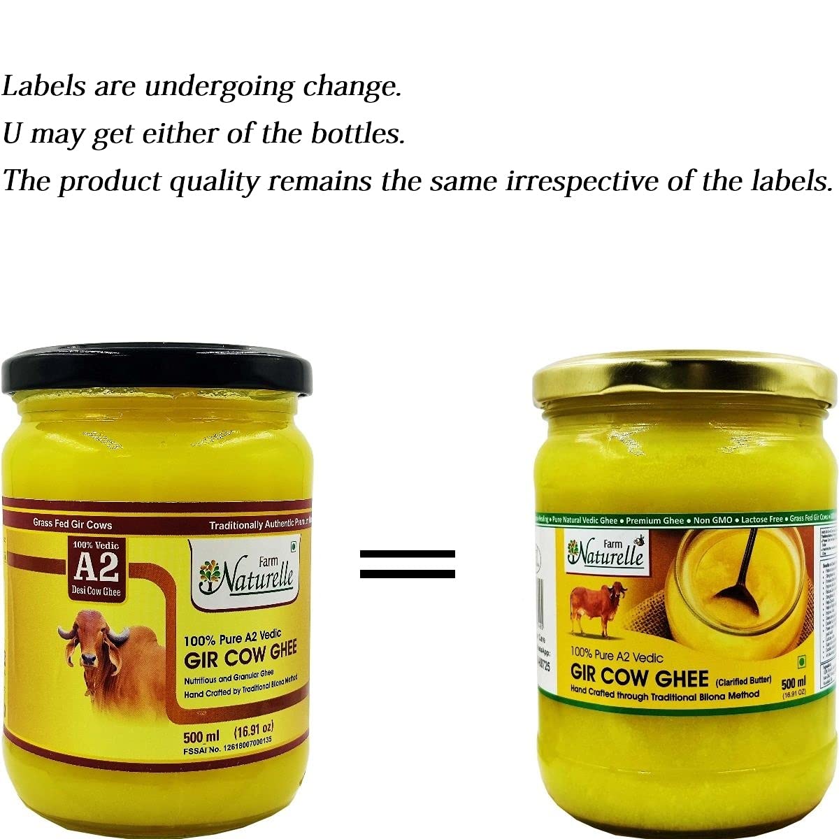 Farm Naturelle-A2 Desi Cow Ghee from Grass Fed Gir Cows,Vedic Bilona ...