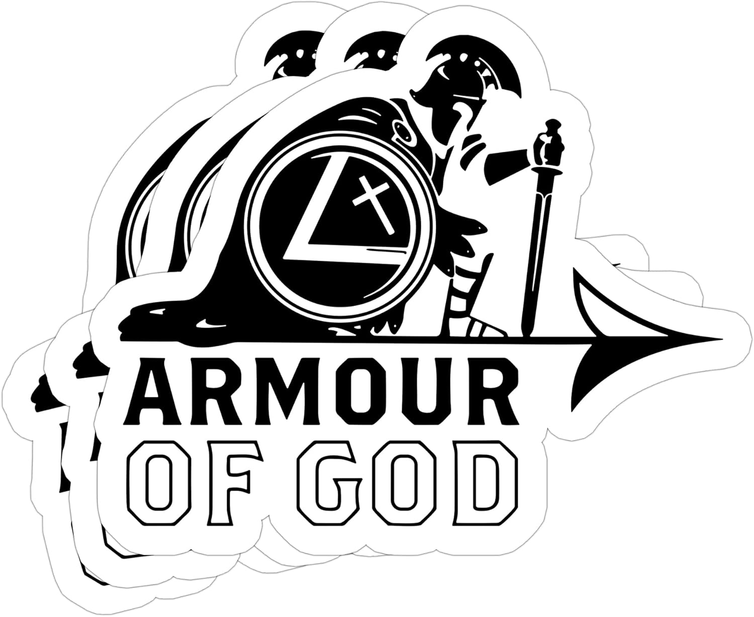 Amazon.com - 3 Pcs/Pack Armor of God Stickers - Armor of God Fighter ...