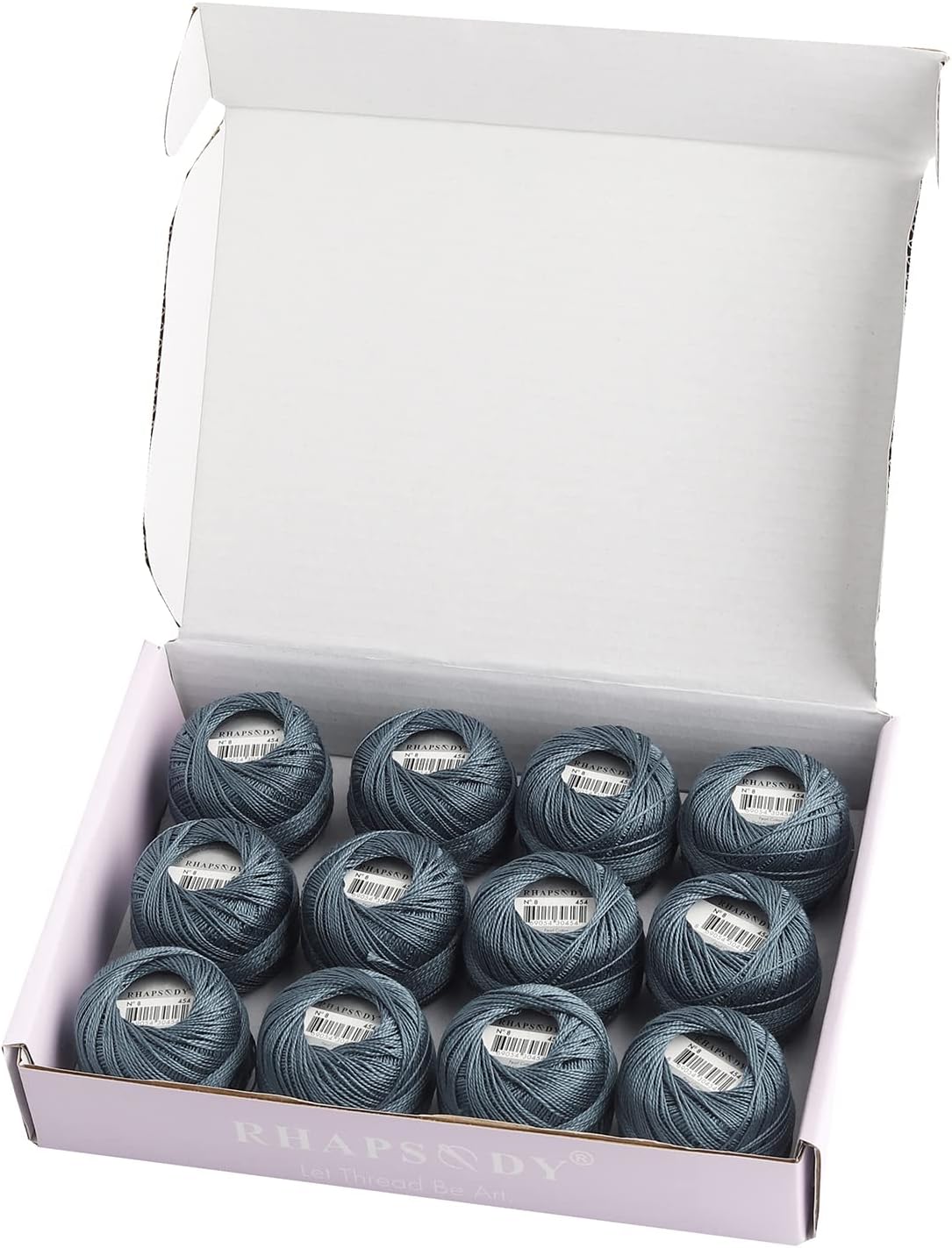 Amazon.com: Rhapsody Pearl Cotton Thread Size 8 Crochet Thread Perle 12 ...