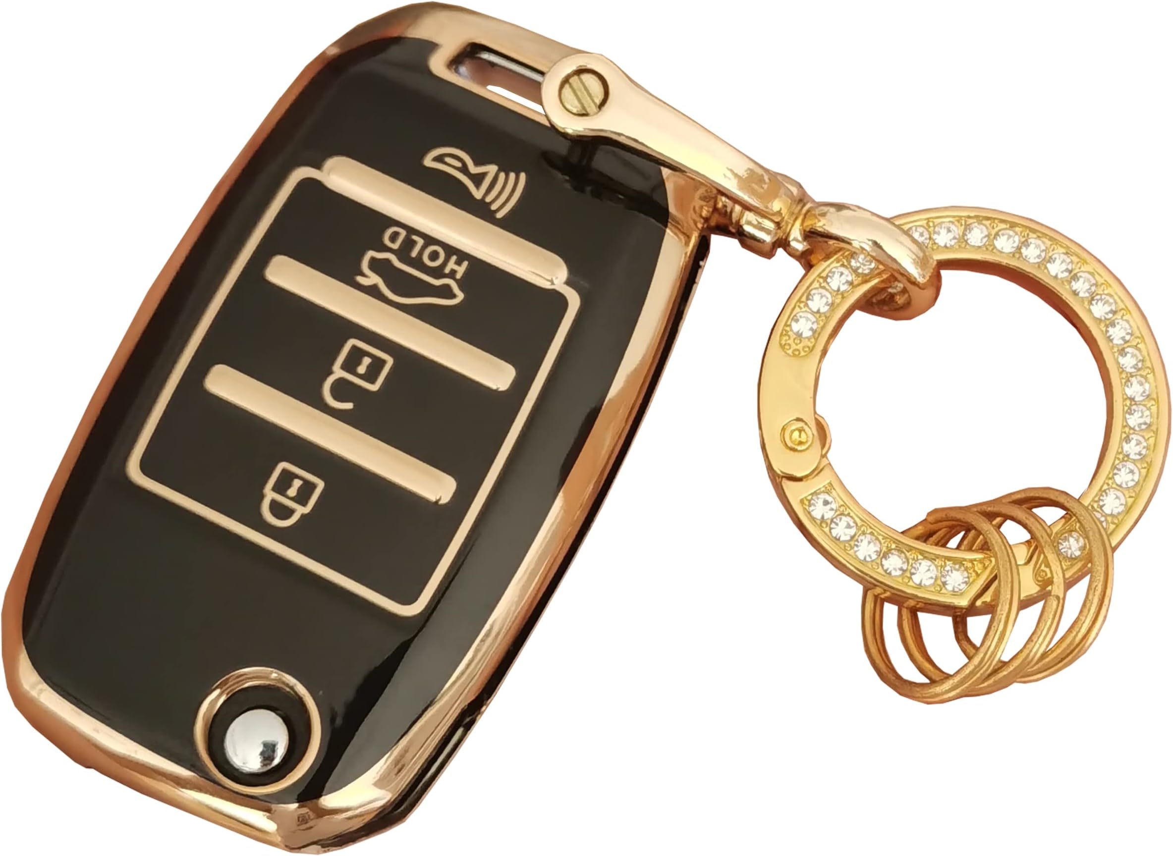 Amazon.com: Car Flip Key Fob Shell Case fit for KIA Optima Rio Soul ...