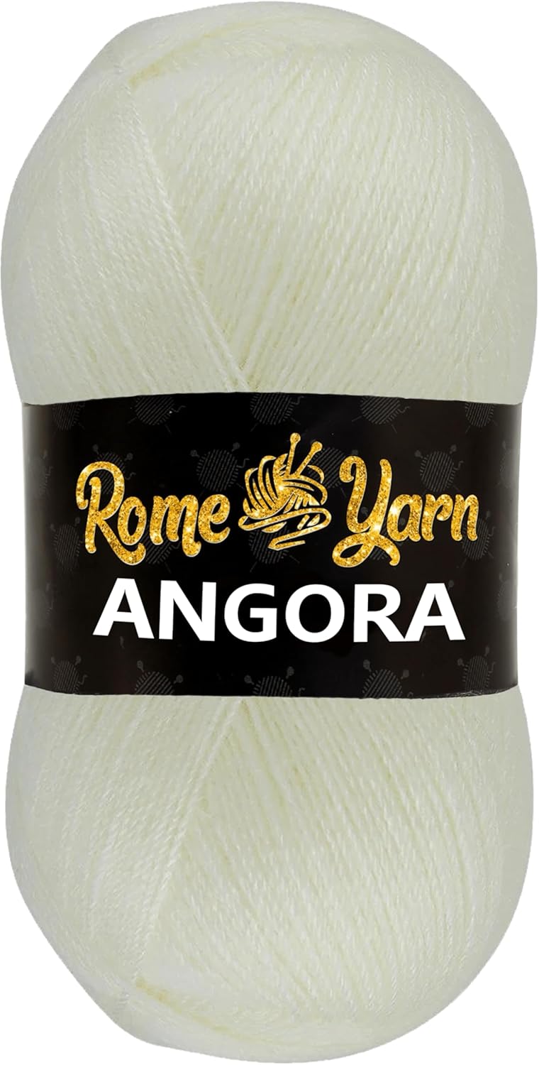 Amazon.com: Angora Yarn #2 Fine Sport 3 Ply | 80% Acrylic, 20% Wool ...