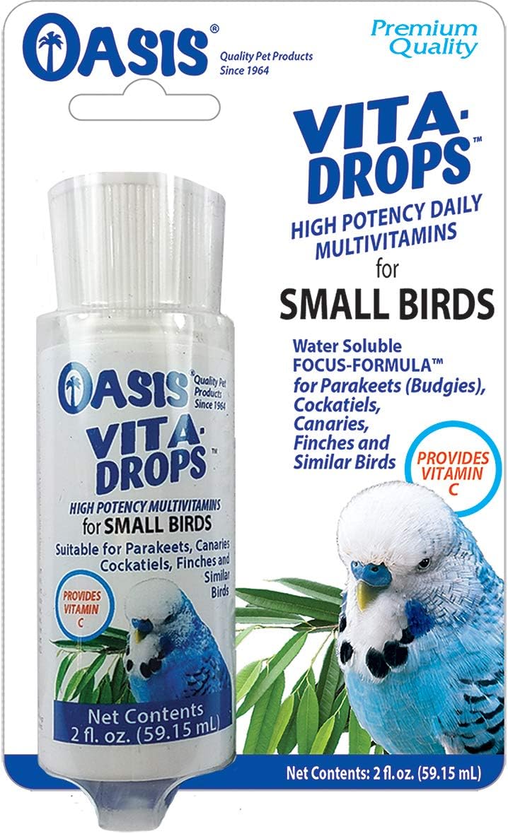 Amazon.com: OASIS #80257 Vita Drops for Small Birds, 2- ounce liquid ...