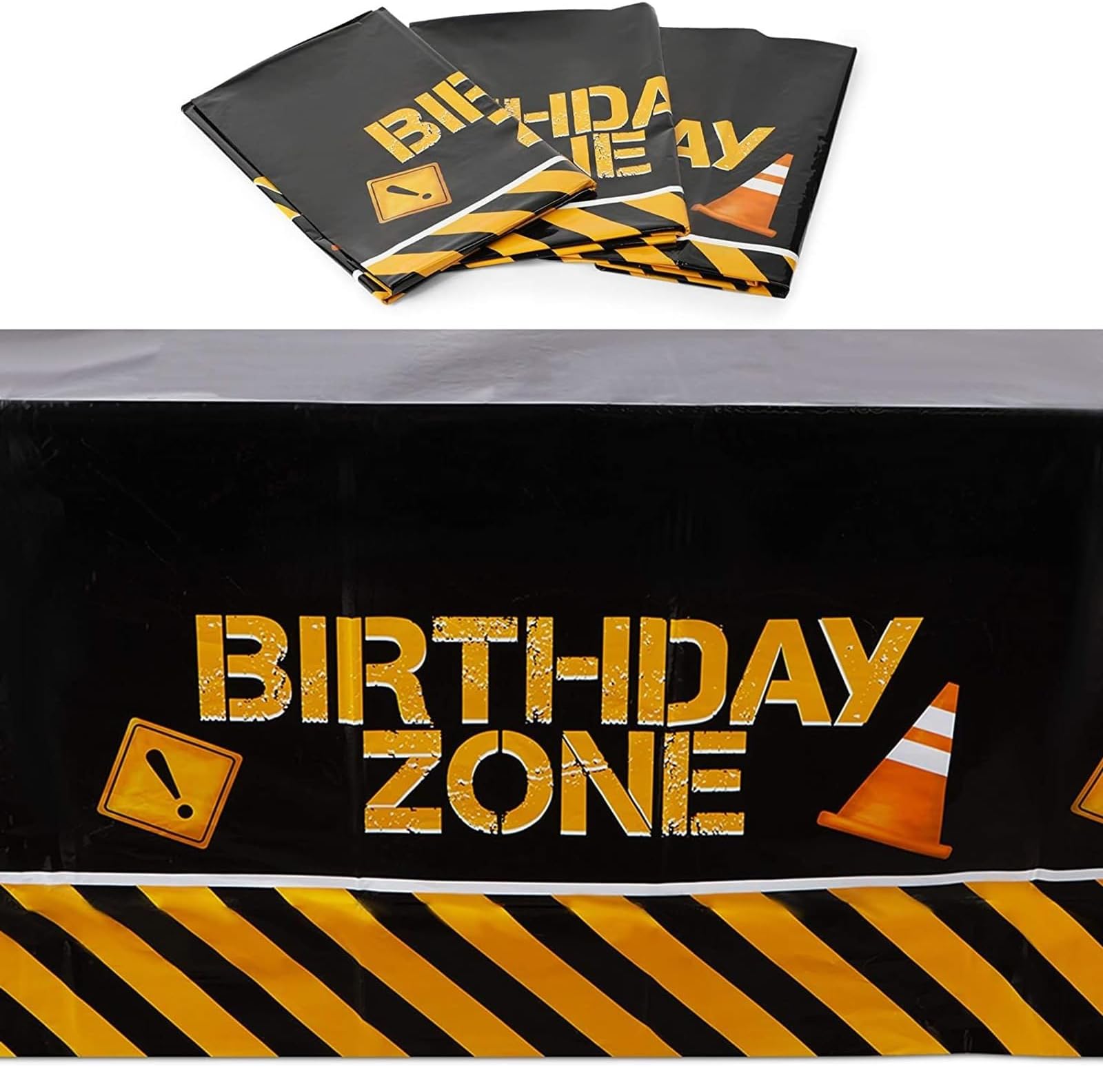 Amazon.com: BLUE PANDA Baseball Tablecloth Birthday Party Plastic Table ...