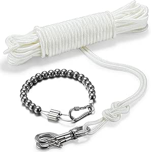 Amazon.com : 50Ft Flag pole Rope Kit, Polyester Halyard Flag Rope with ...