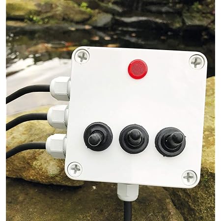 PondXpert 3 Way Weatherproof Switch Box - Pond Pump Filter Electrics ...