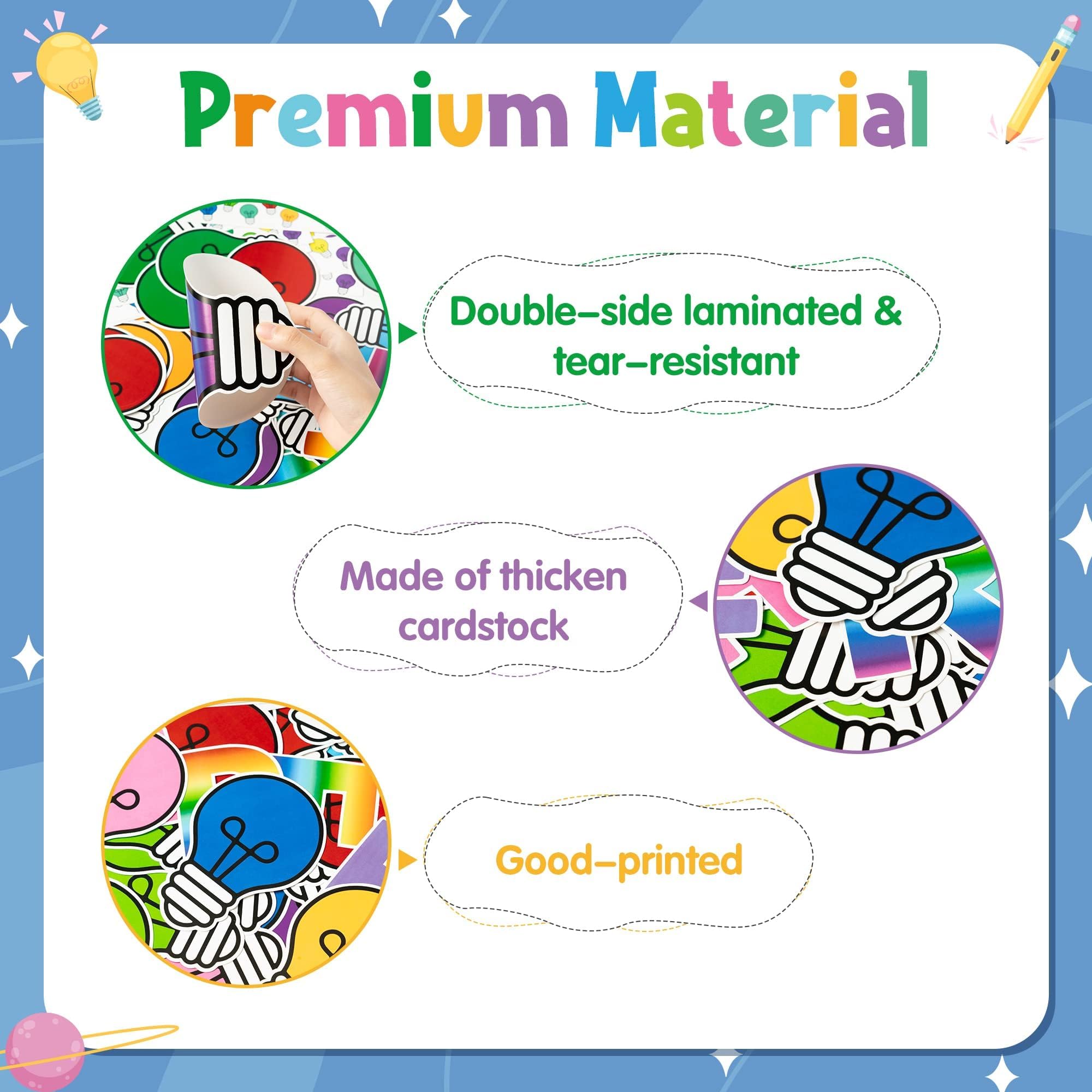 Snapklik.com : Back To School 137Pcs Light Bulb Bulletin Board Cutouts ...