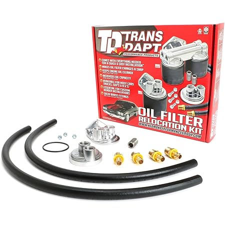 Amazon.com: Trans-Dapt Performance 1113 Oil Filter Relocation System ...