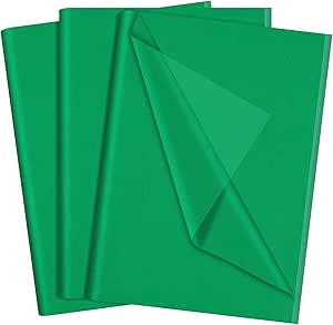 Amazon.com: Ohuimrt 120 Sheets Dark Green Tissue Paper for Gift Bags ...