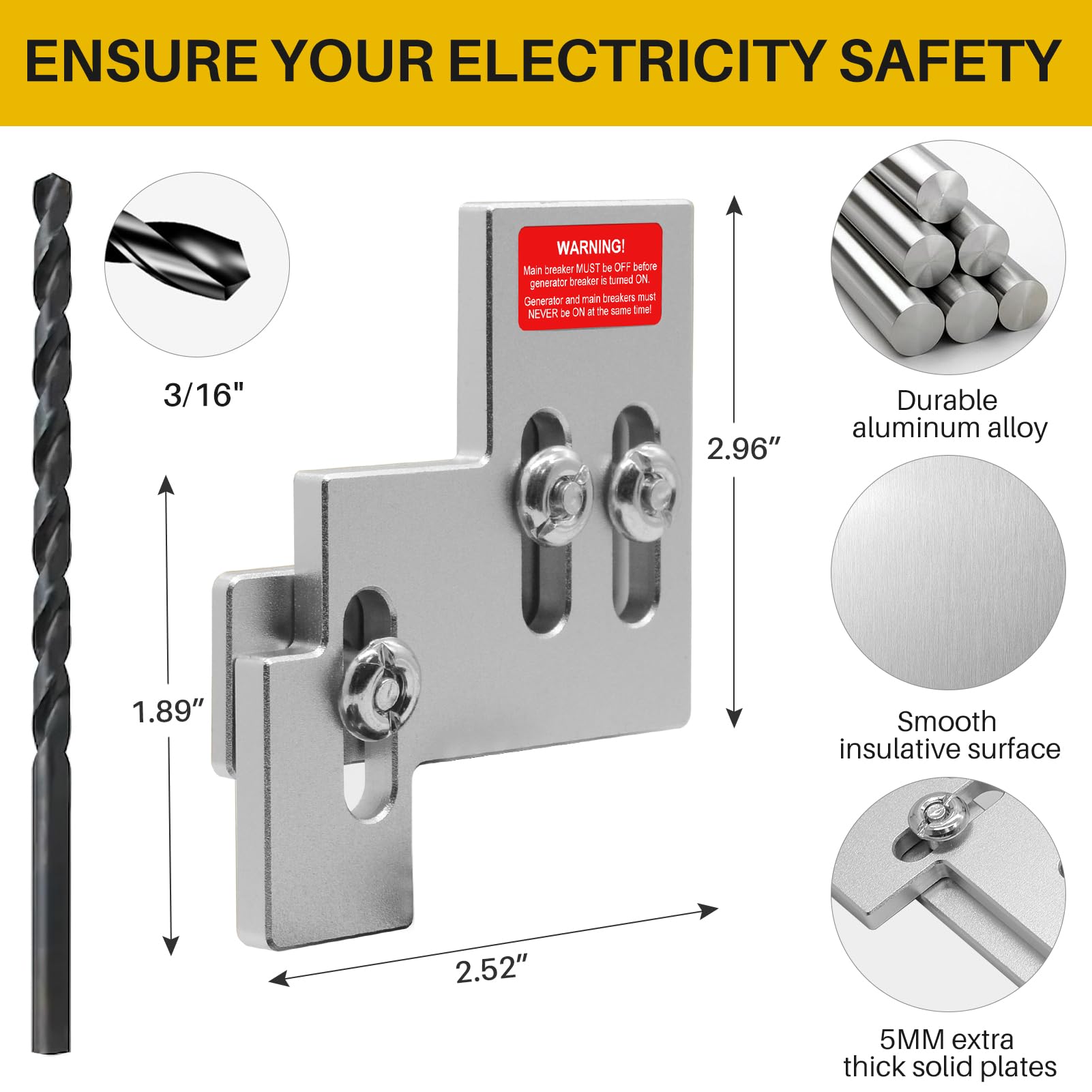 Snapklik.com : Generator Interlock Kit Suitable For Square D QO Or ...