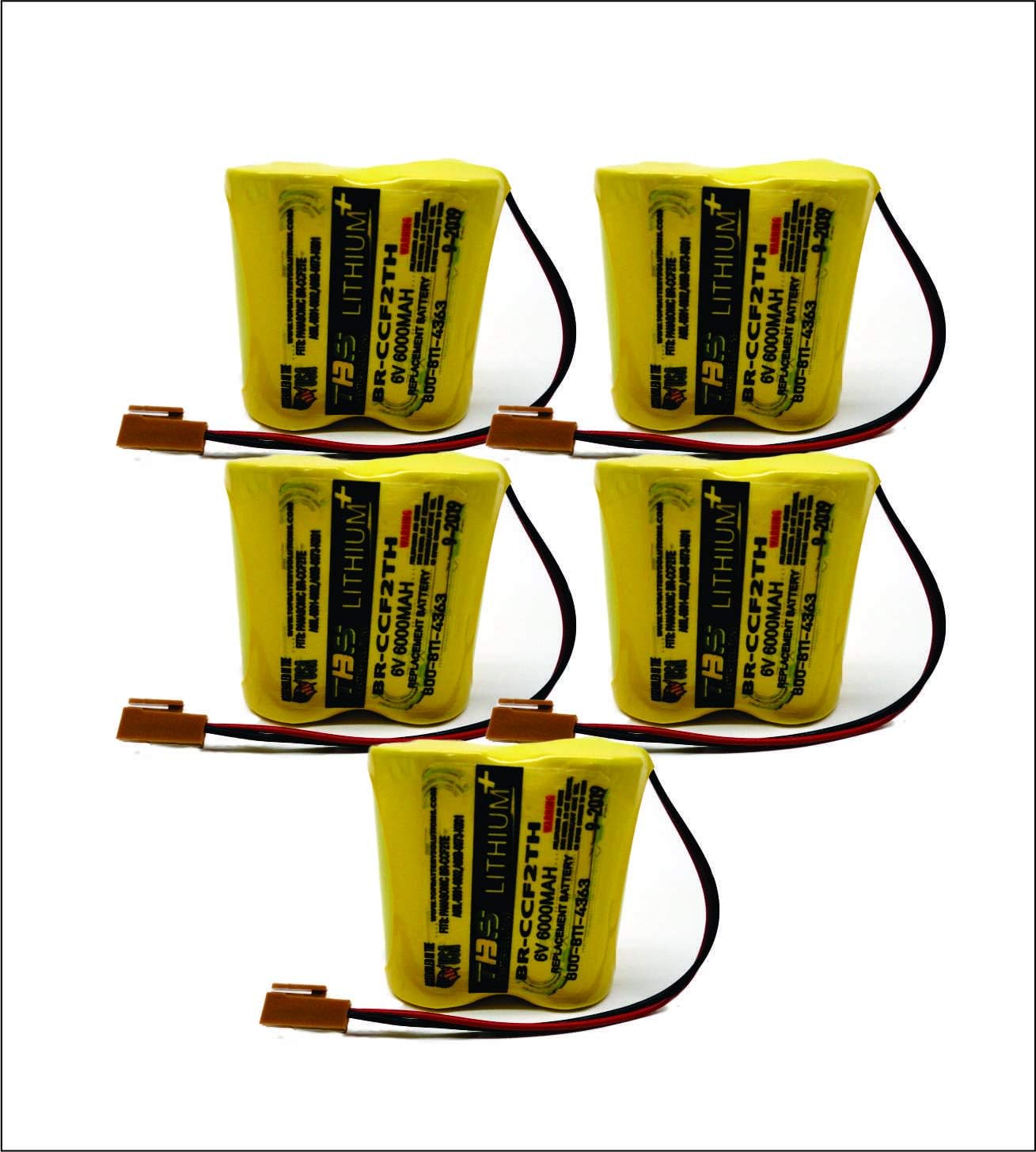 Amazon.com: 5PC BR-CCF2TH 6V Lithium Replacement Battery for Fanuc oi ...