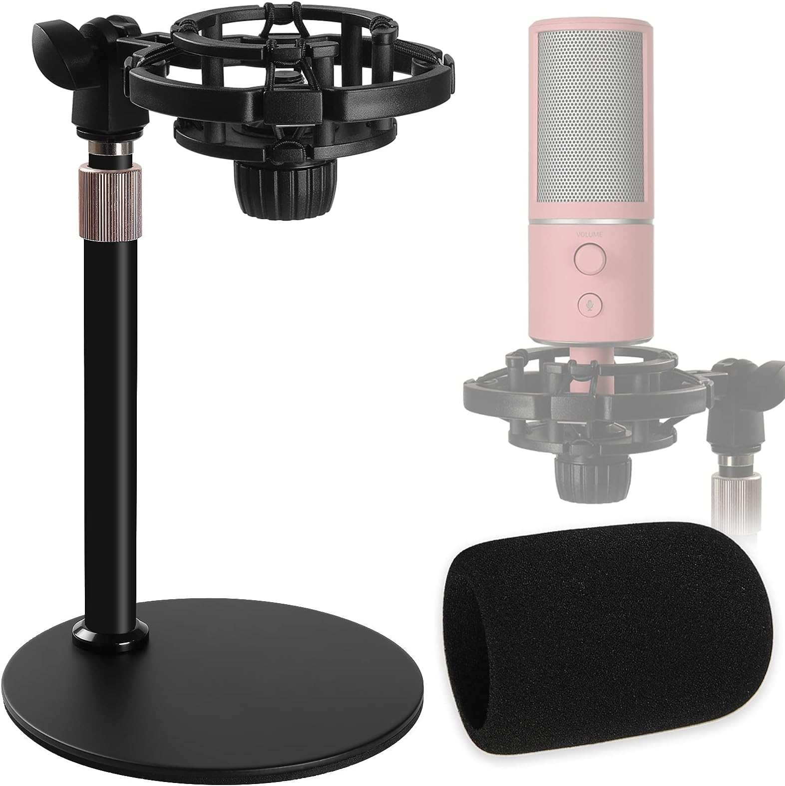 Amazon.com: Razer Seiren Mini Desktop Mic Stand with Upgraded Shock ...