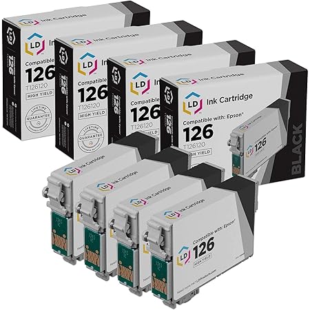 Amazon.com: LD Remanufactured Replacement for Epson 126 Ink Cartridges ...