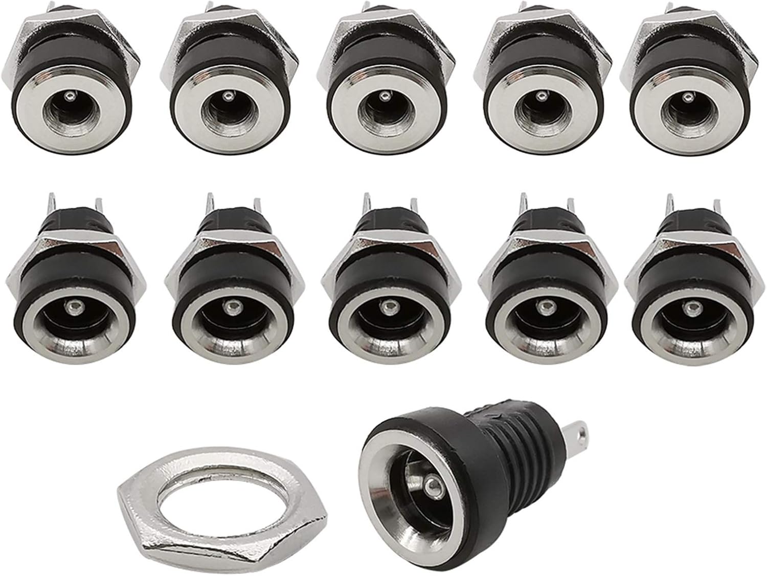 VIEUE Power Socket Connector 10Pcs 3A 12V DC Power Socket Connector ...