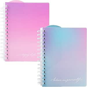 Amazon.com : PlanAhead Aesthetic Notebook Journal - 8"x6" Cute Spiral ...