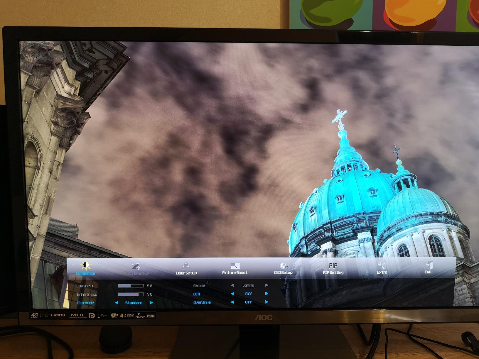 AOC U3277PWQU - 32 Zoll UHD Monitor, höhenverstellbar schwarz/silber ...