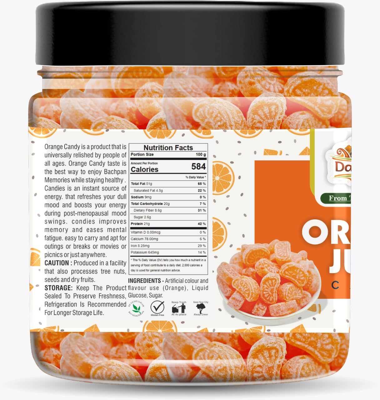 Daily Herbs Orange Candy | Narangee Candy | Narangee Toffee ...