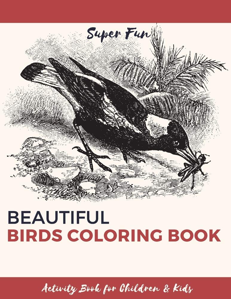Beautiful Birds Coloring Book: Activity Book For Children and Kids ...
