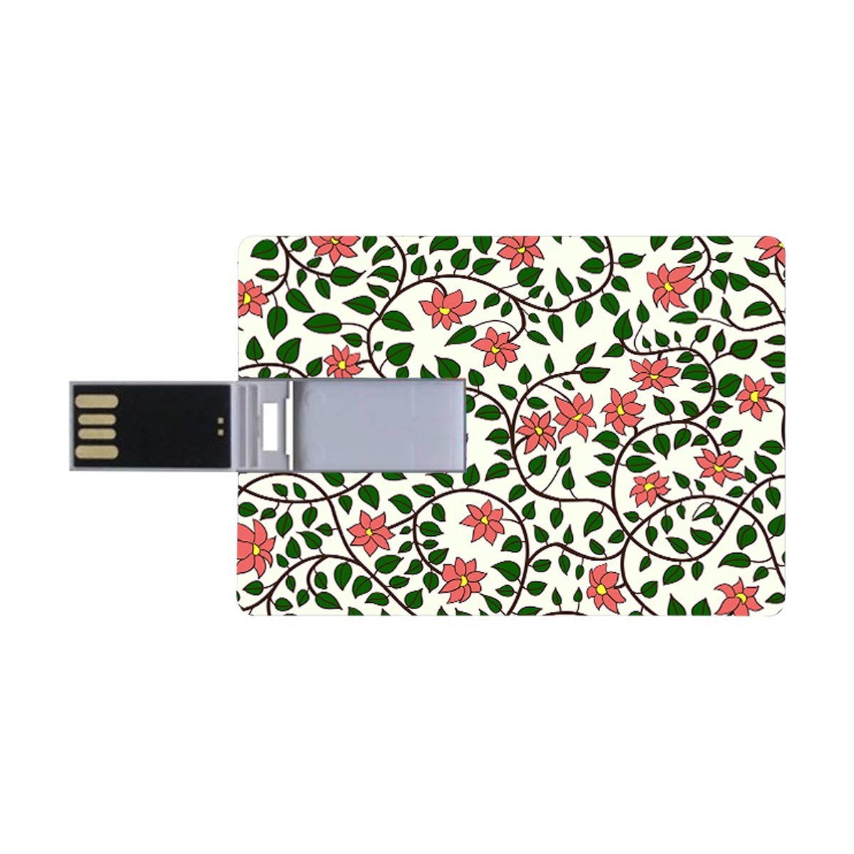 Pruébame Designer Card Shape pendrive | 16 GB Pendrive | Floral Printed ...
