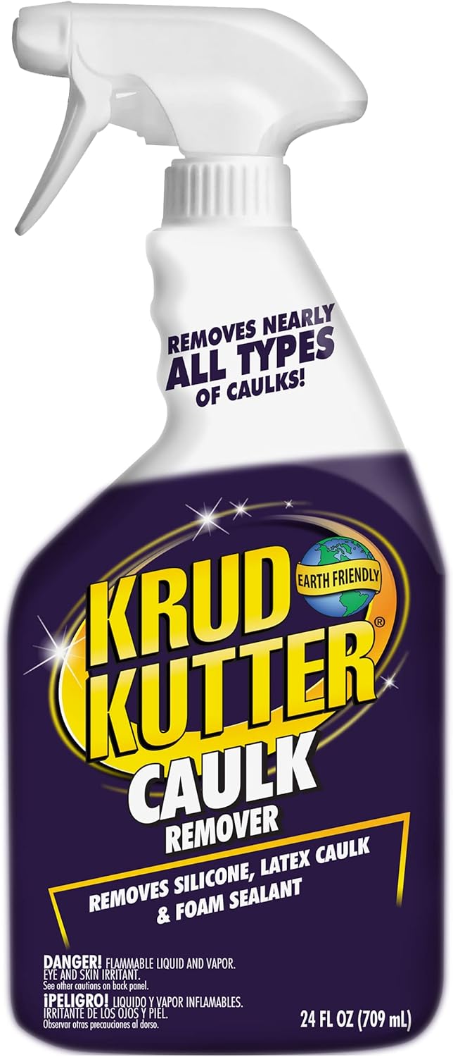 Krud Kutter Caulk Remover Spray, 24 oz, Softens and Removes Caulk ...