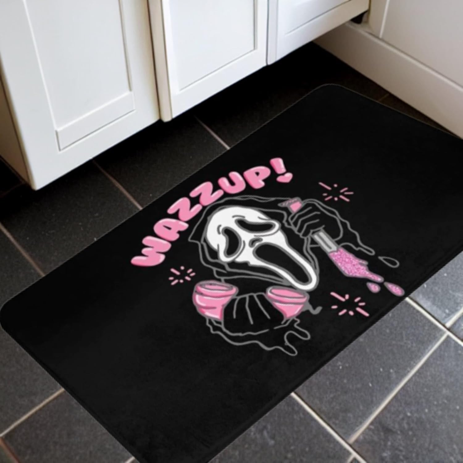 Amazon.com: Funny Mat Color Wash Repeat Ghostface Bathmat Cute Cool ...