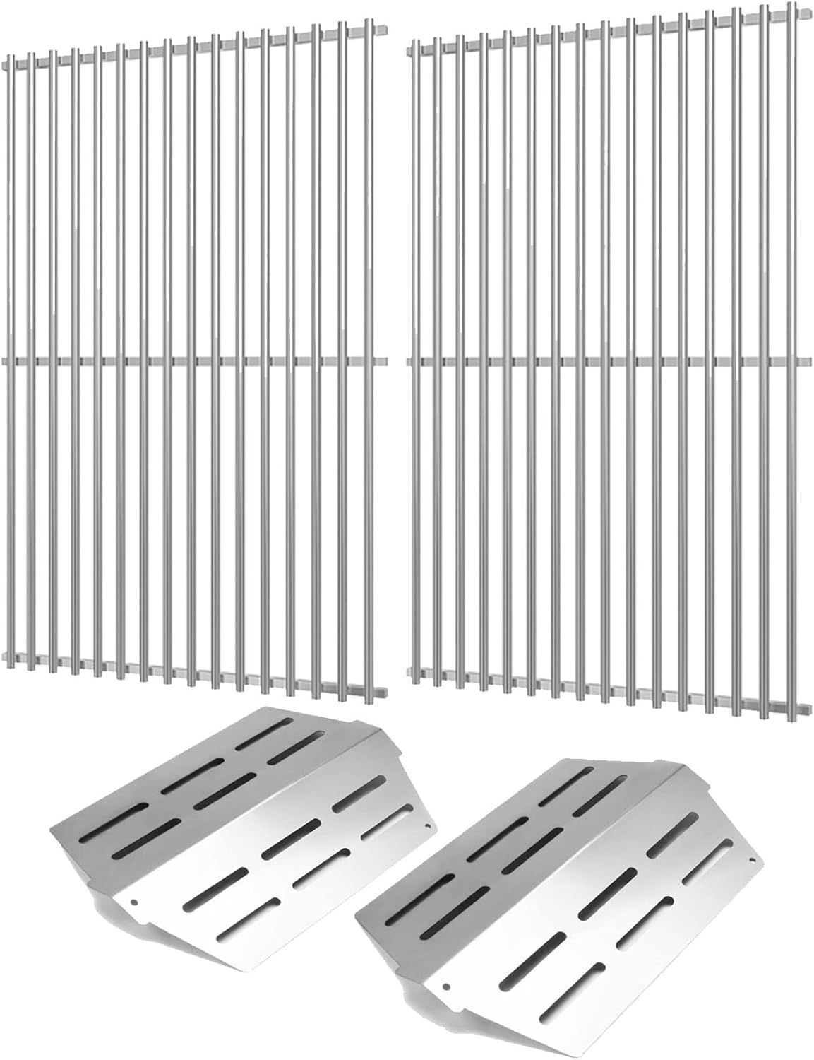 Amazon.com : GasSaf 19.5 Inch Grill Grates and Heat Deflector ...