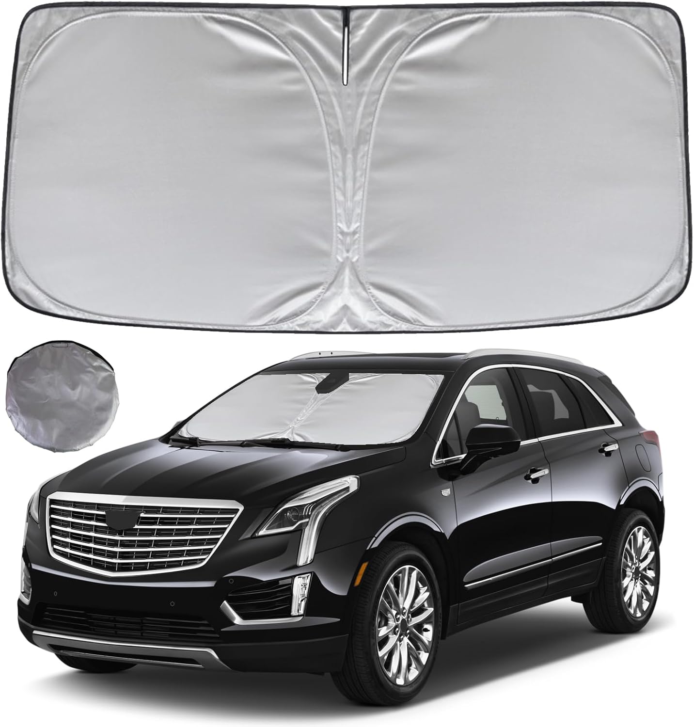 Amazon.com: KAYZT Windshield Sun Shade for 2017-2025 Cadillac XT5 ...