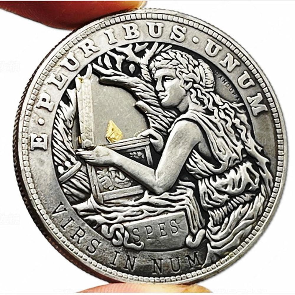 Amazon.com: Mechanism Movable Challenge Coin USA Hobo Nickel Coin ...