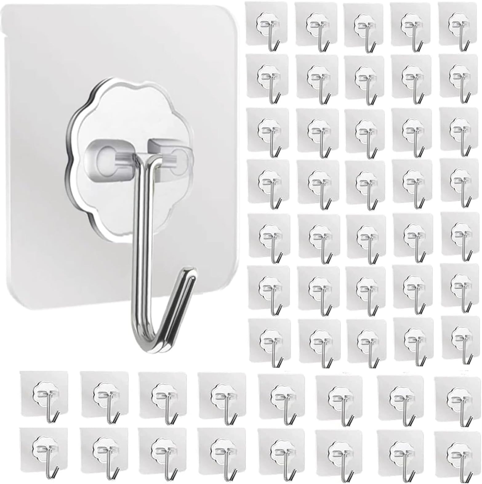 Amazon.com: DDMY Wall Hooks, Adhesive Hooks Heavy Duty Self Adhesive ...