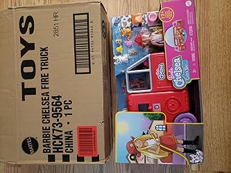 Amazon.com: Barbie Chelsea Can Be Doll & Toy Fire Truck Playset with ...