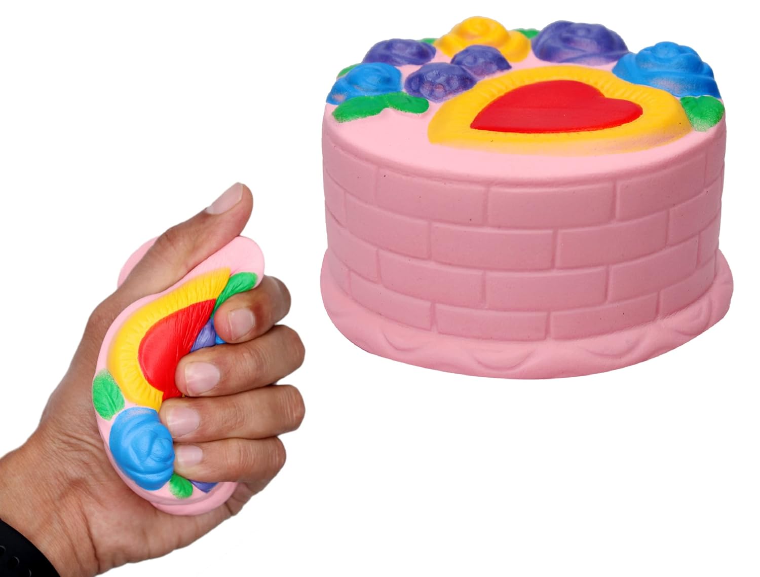 Buy LEYSIN Squeeze Stretch Squishy Cake Toy Slow Rising Stress Relief ...