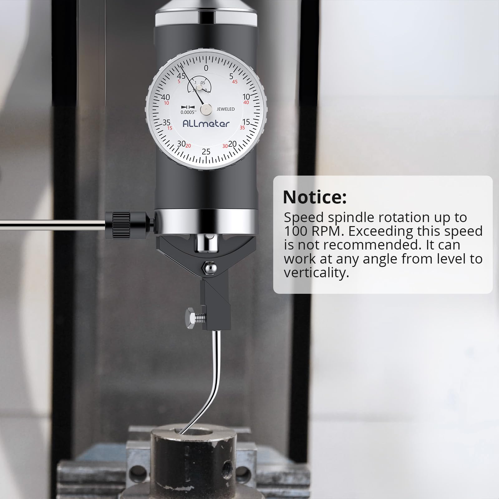 Snapklik.com : ALLmeter Coaxial Centering Dial Test Indicator,0-0.15" Range