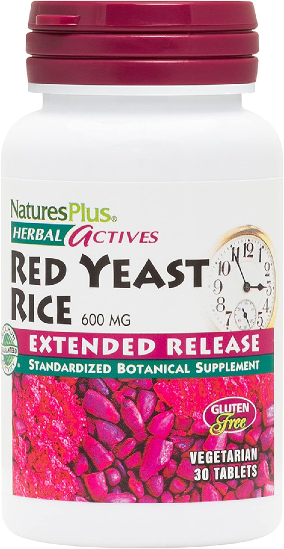 Amazon.com: Natures Plus Herbal Actives Red Yeast Rice, Extended ...