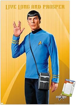 Amazon.com: Star Trek: Universe - Spock, Live Long and Prosper Wall ...