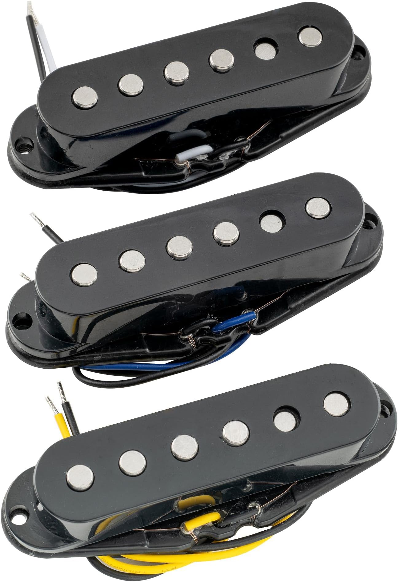 Amazon.com: FLEOR Alnico 5 Single Coil Pickups Flat Pole Guitar Neck ...