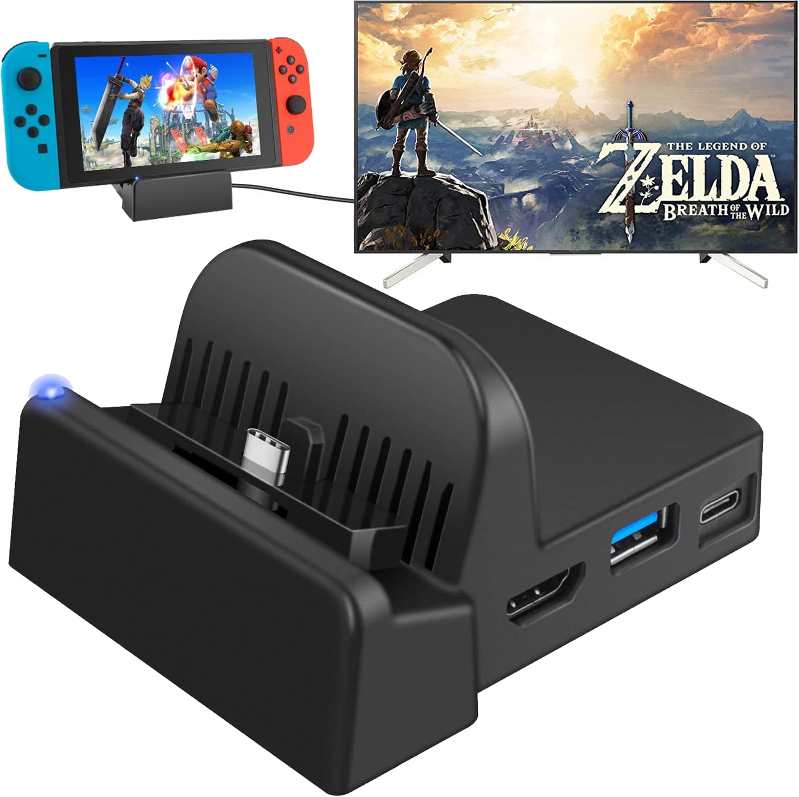 Amazon.com: Switch Dock for Nintendo Switch, Portable Nintendo Switch ...