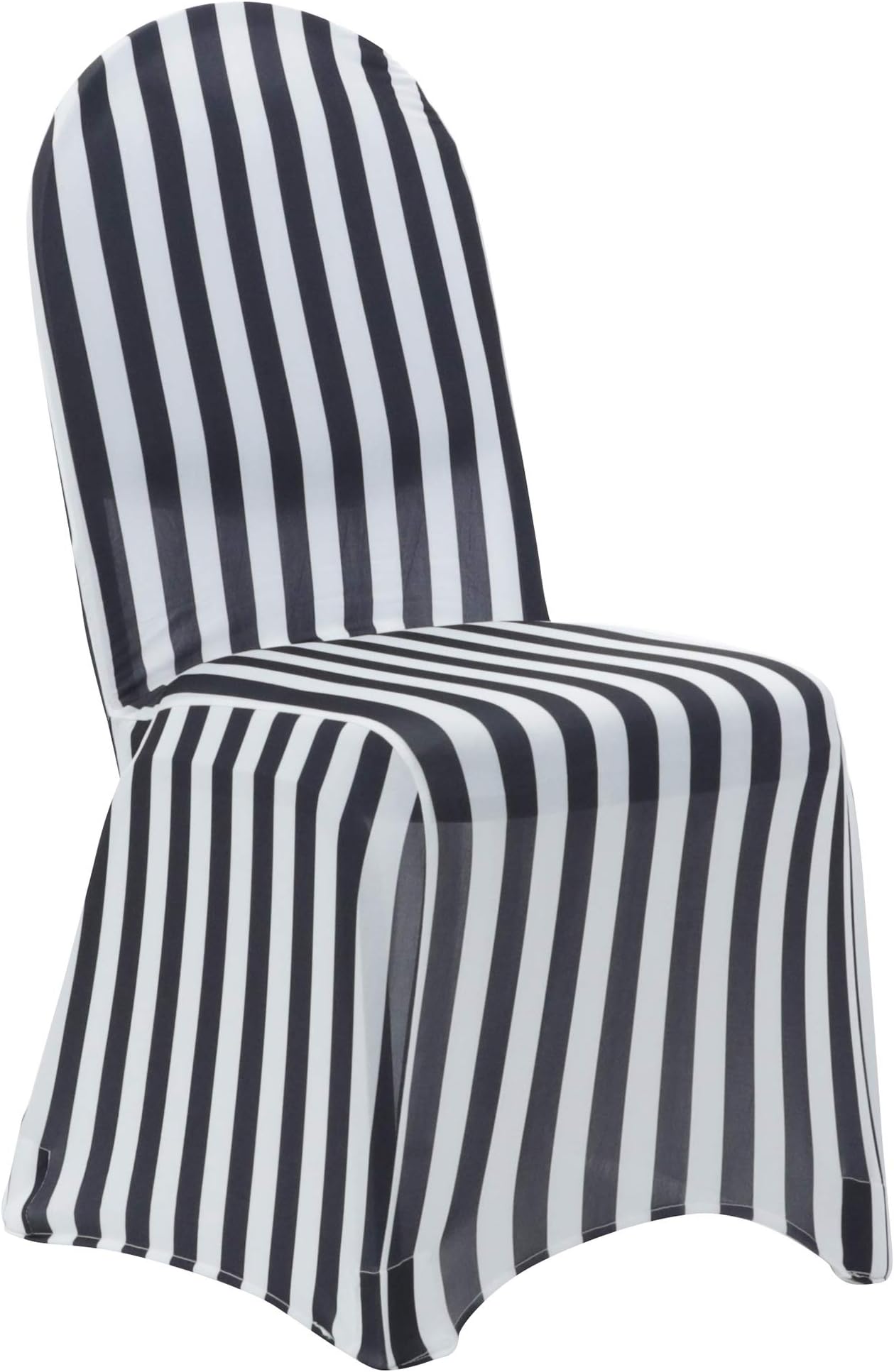 Amazon.com: TABLECLOTHSFACTORY Striped Spandex Chair Cover for Wedding ...