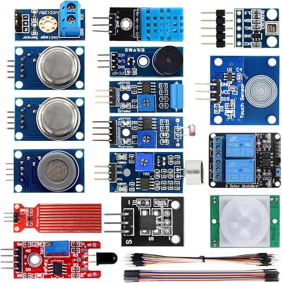 Amazon.com: KOOKYE 16 in 1 Smart Home Sensor Modules Kit for Arduino ...