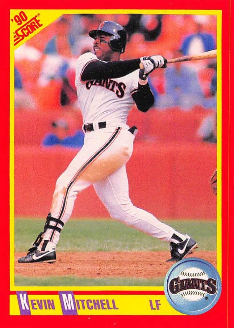 Amazon.com: Baseball MLB 1990 Score #343 Kevin Mitchell Giants ...