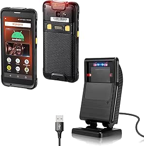 Amazon.com : MUNBYN Desktop Barcode Scanner and 086 Android Barcode ...
