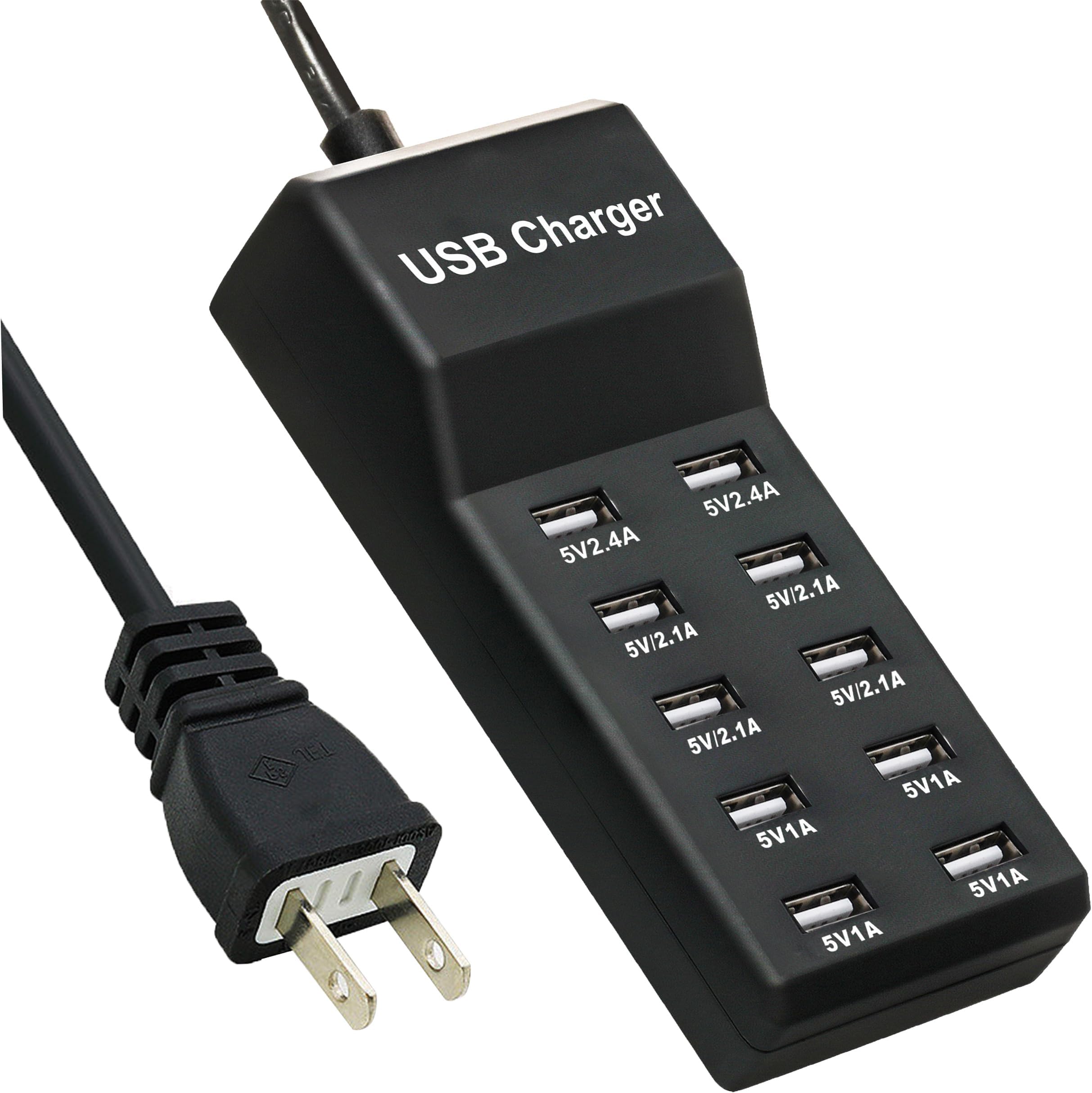 Amazon.com: Wyssay USB Charger,50W USB Charging Station with 10-Port ...